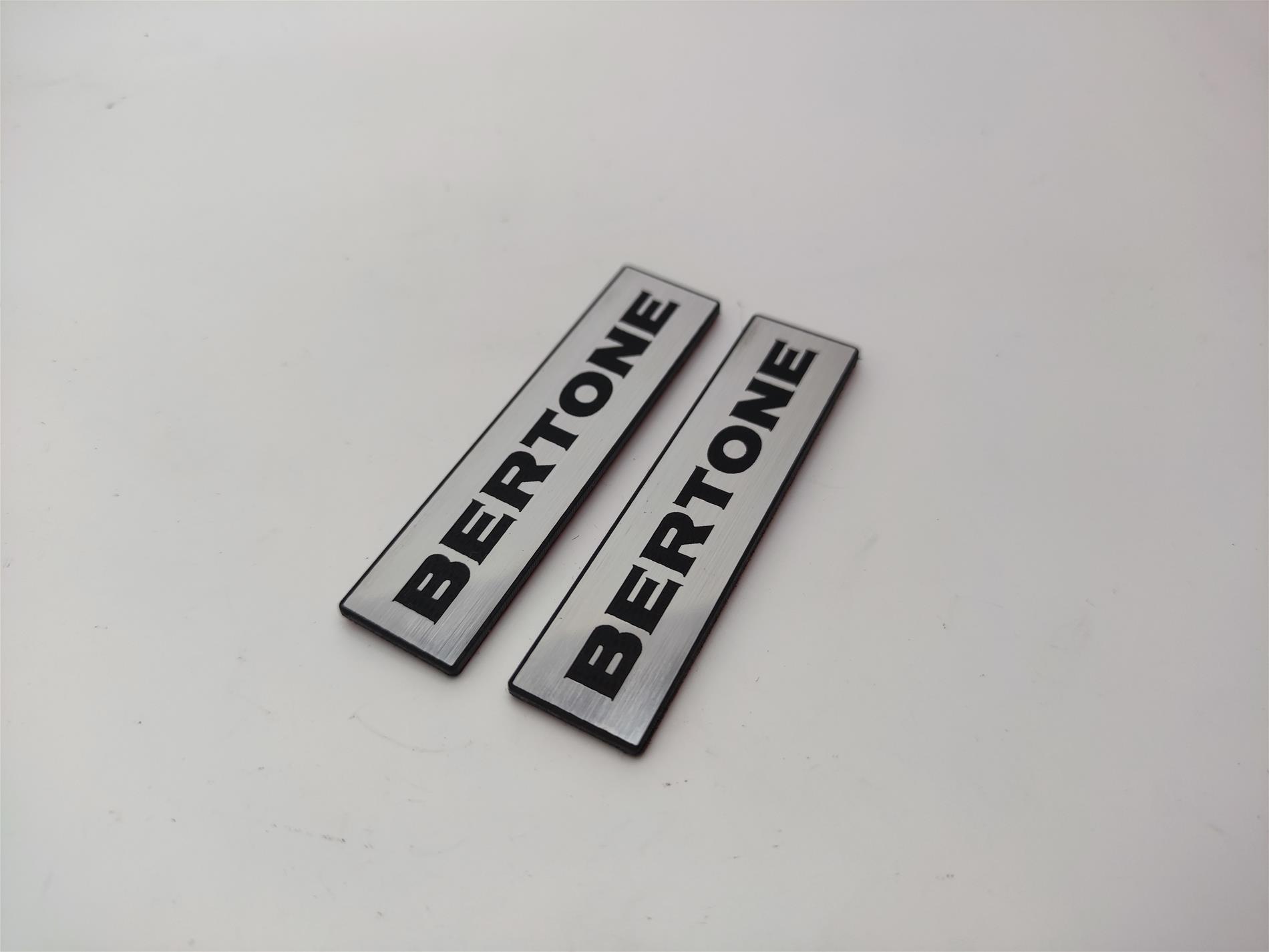 Bertone Yazı Etiket Sticker (2 Adet) - Kaliteli Oto Aksesuar